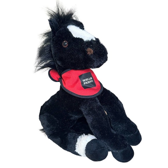 Toys | 209 Al Wells Fargo Legendary Black Horse Plush Pony Stuffed ...
